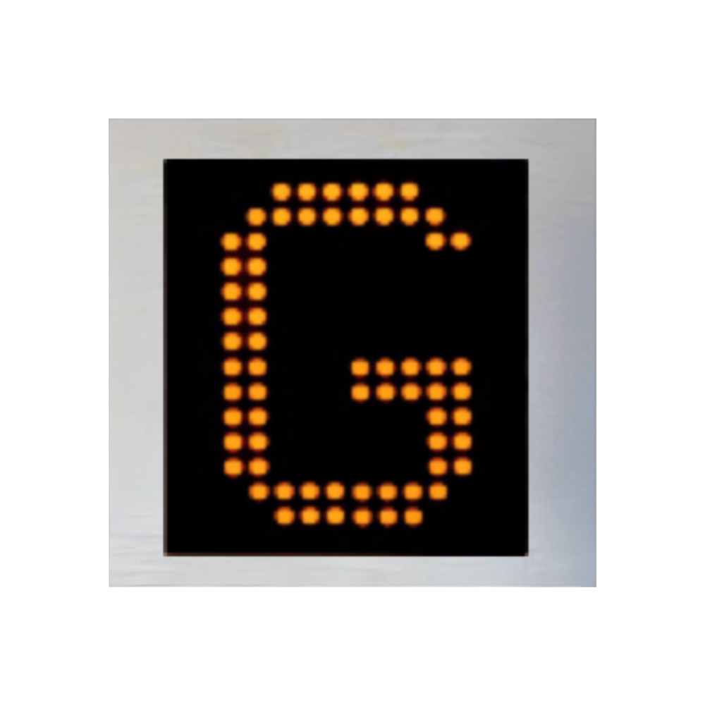 Three Colour LED Dot Matrix Display Indicator: MFCU50 - 4 (100mm) - Elevator Equipment